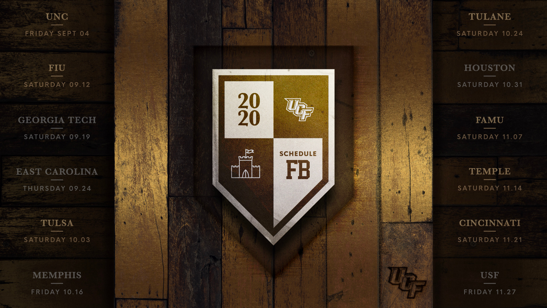 2020 UCF Football Schedule Now Official - UCF Athletics - Official ...