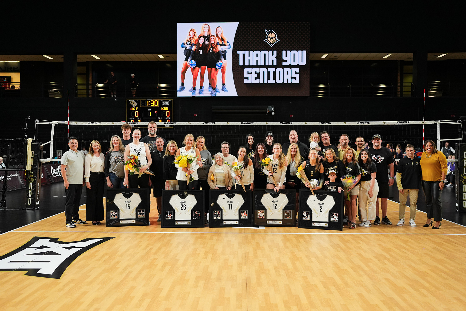 Volleyball Earns 3-2 Win Against Kansas State on Senior Knight - UCF ...