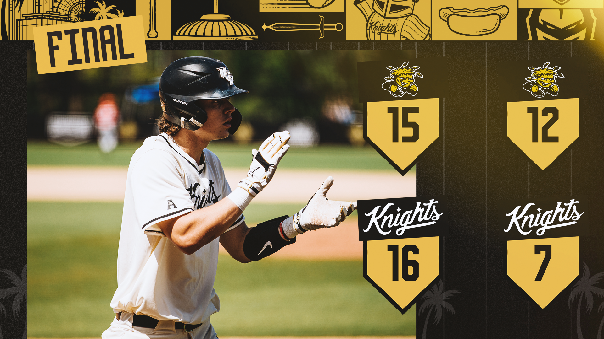 Baseball Splits Doubleheader With Wichita State - UCF Athletics ...