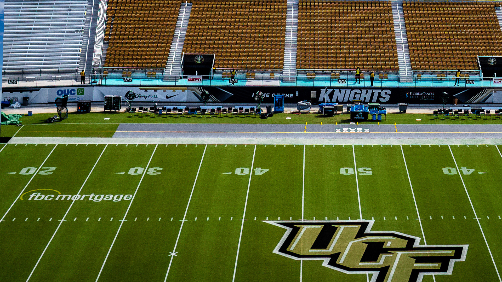 Football Field Sponsor Sign On