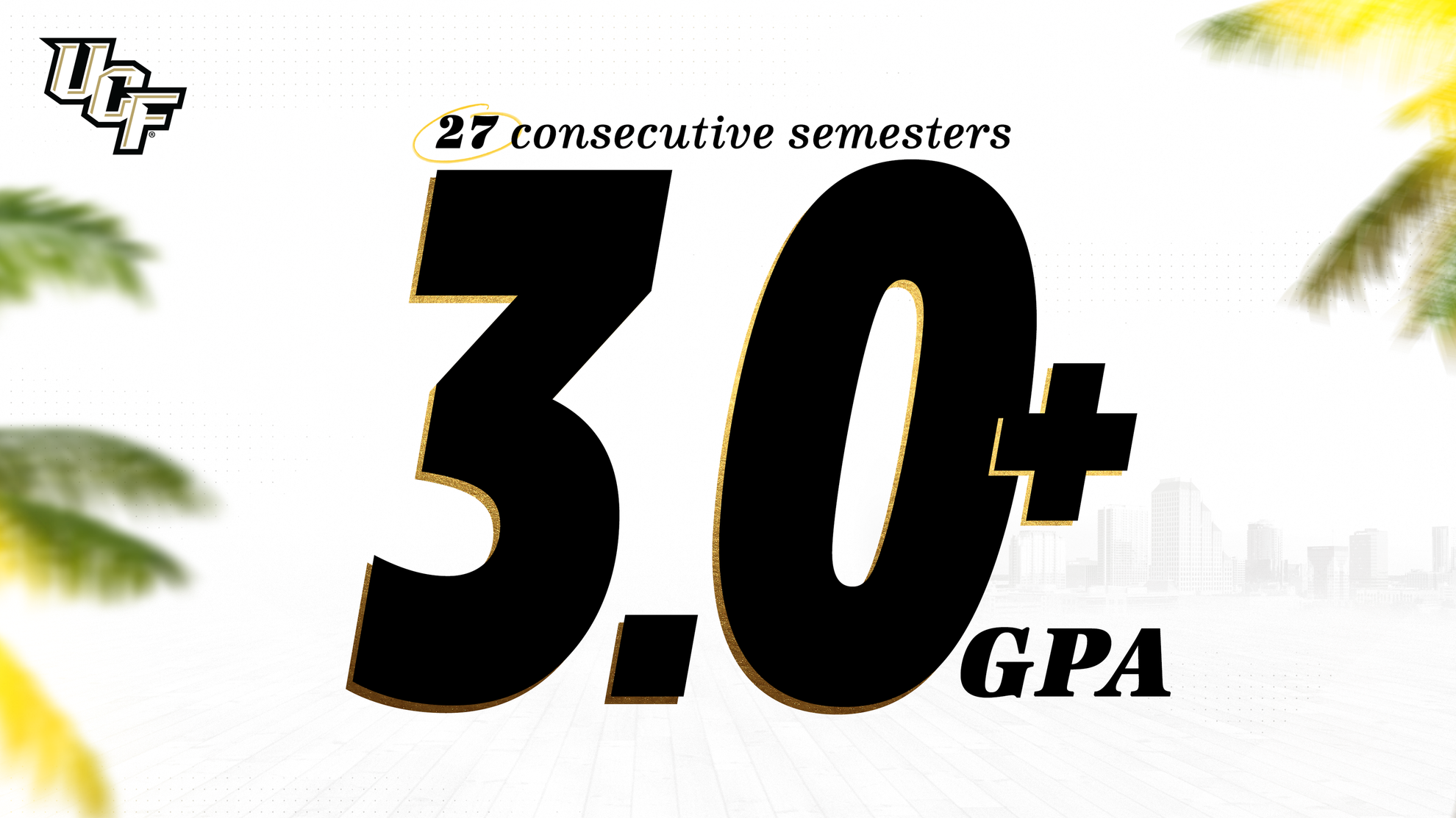 UCF Extends 3.0 GPA Streak to 27 Semesters - UCF Athletics - Official ...