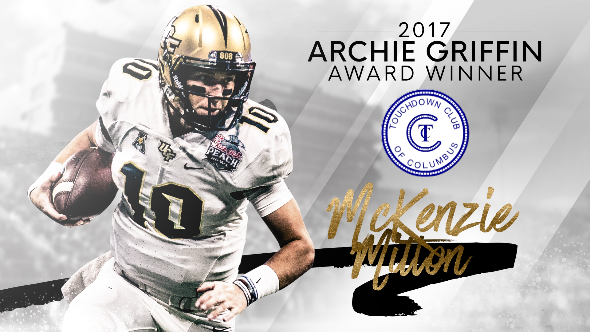 Milton Named Archie Griffin Award Winner - UCF Athletics - Official ...