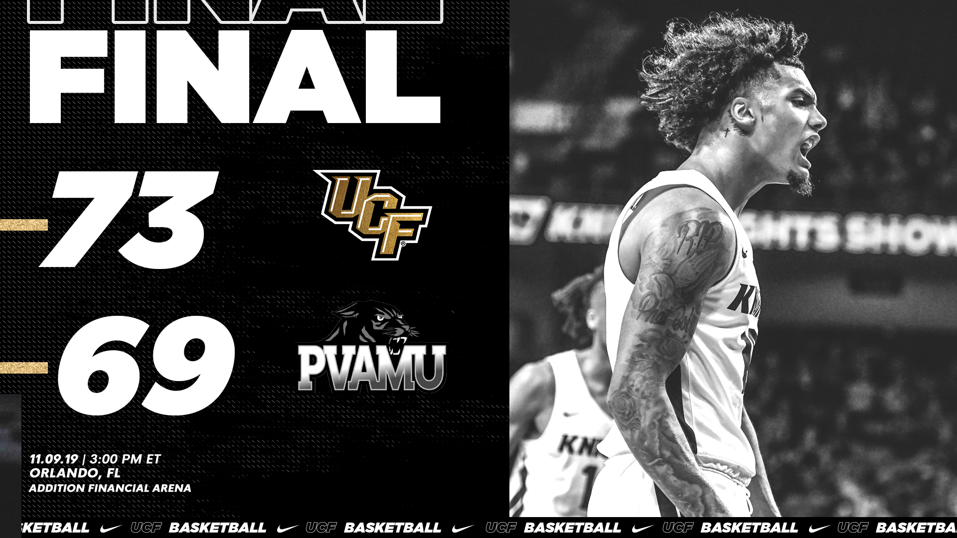 Knights Win 2019-20 Season Opener - UCF Athletics - Official Athletics ...