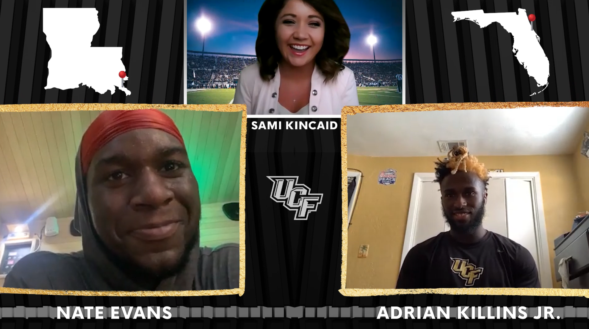 Watch: Nate Evans and Adrian Killins Jr. on NFL Prep - UCF Athletics ...