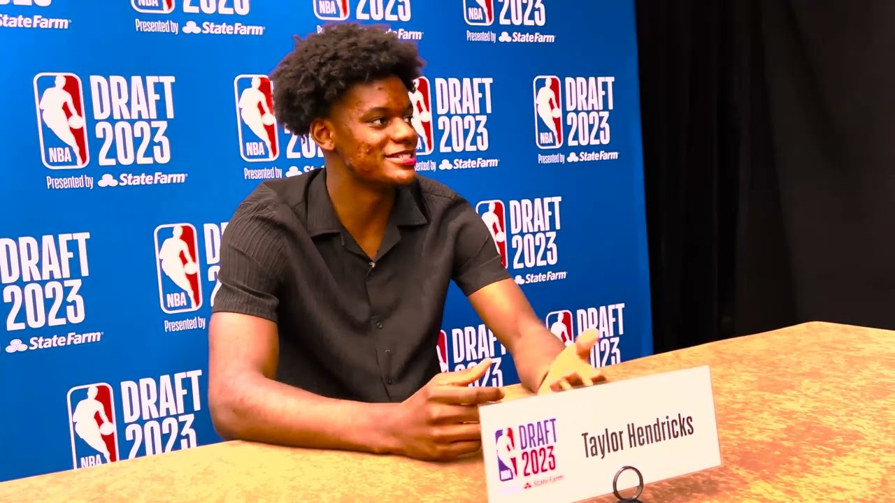 Taylor Hendricks - NBA Draft Media Day - UCF Athletics - Official ...