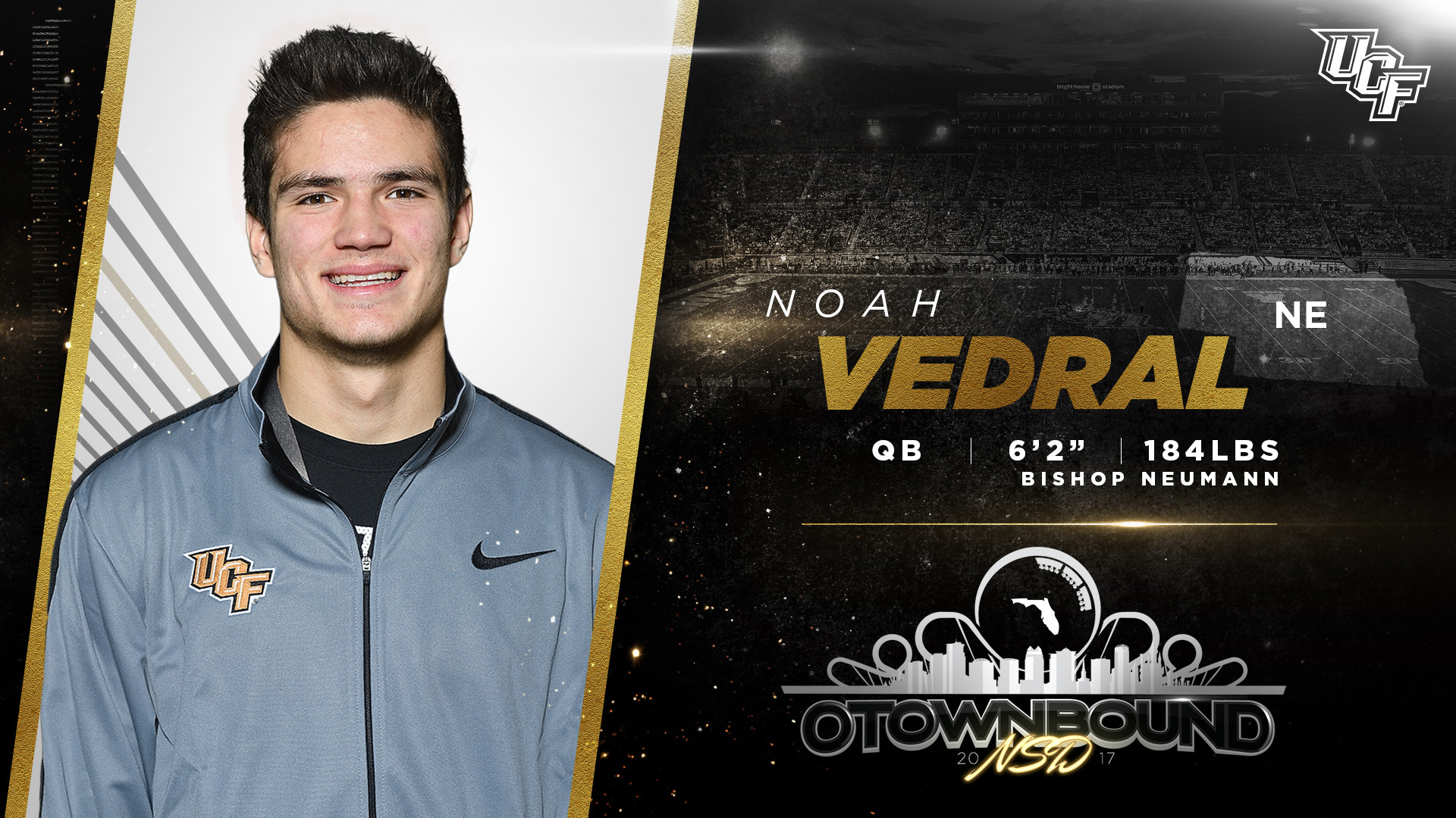 Noah Vedral - Football 2017 - UCF Athletics - Official Athletics Website