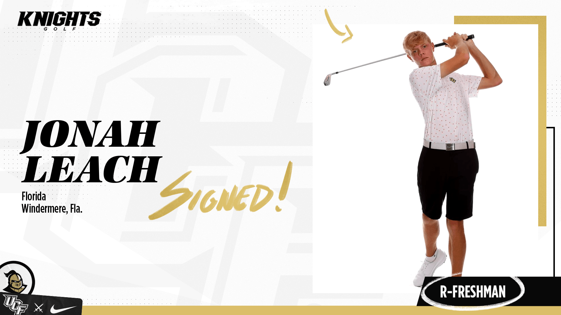 Jonah Leach Joins UCF Men's Golf - UCF Athletics - Official Athletics ...