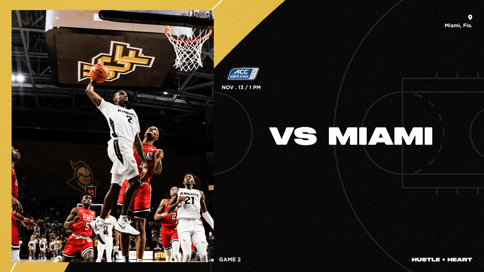 Knights Head to Miami for Afternoon Showdown with the Hurricanes - UCF ...
