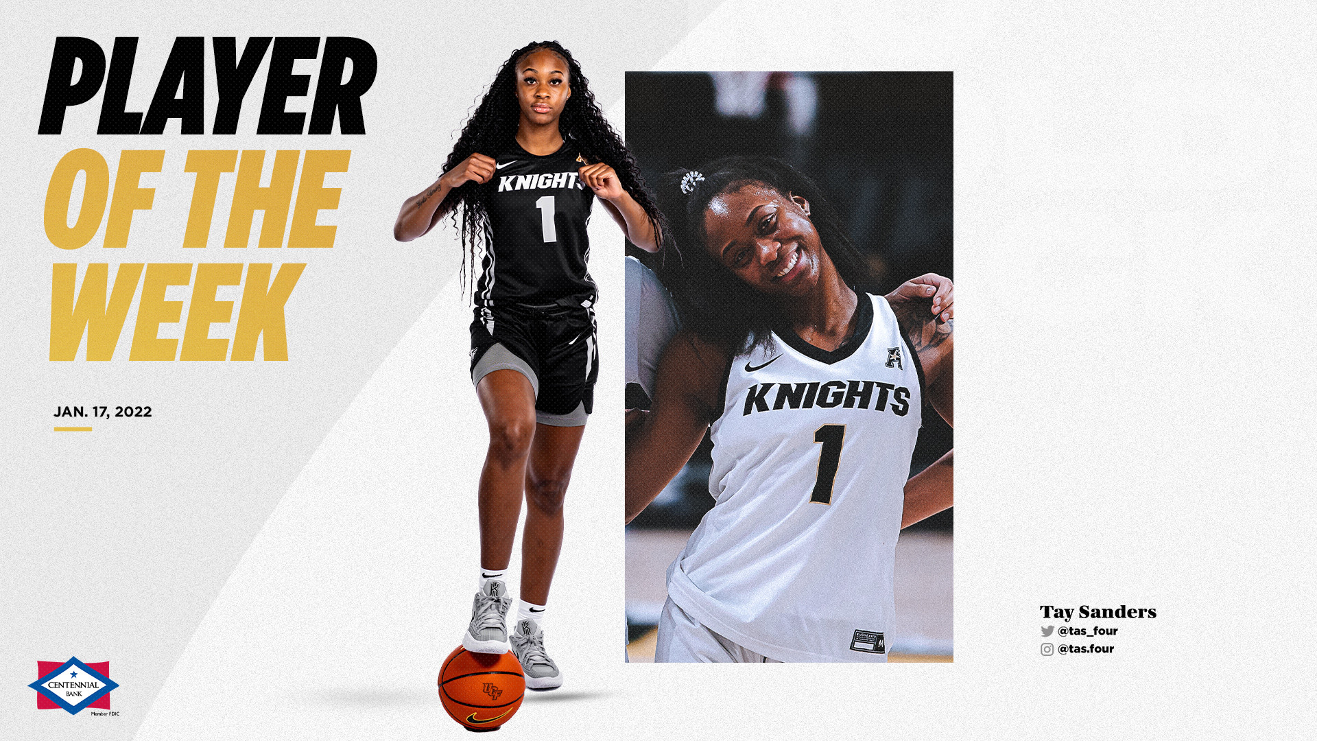 Tay Sanders Named The American Player of the Week - UCF Athletics ...