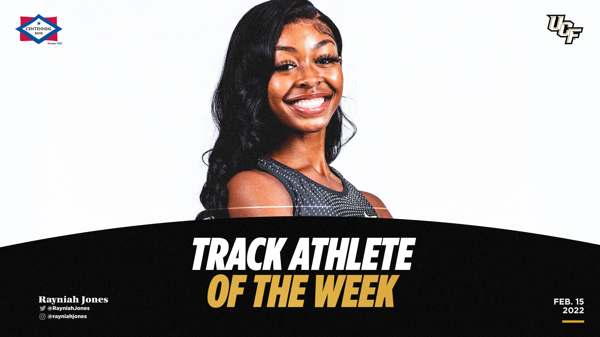 Rayniah Jones Earns Third Straight AAC Athlete of the Week - UCF ...
