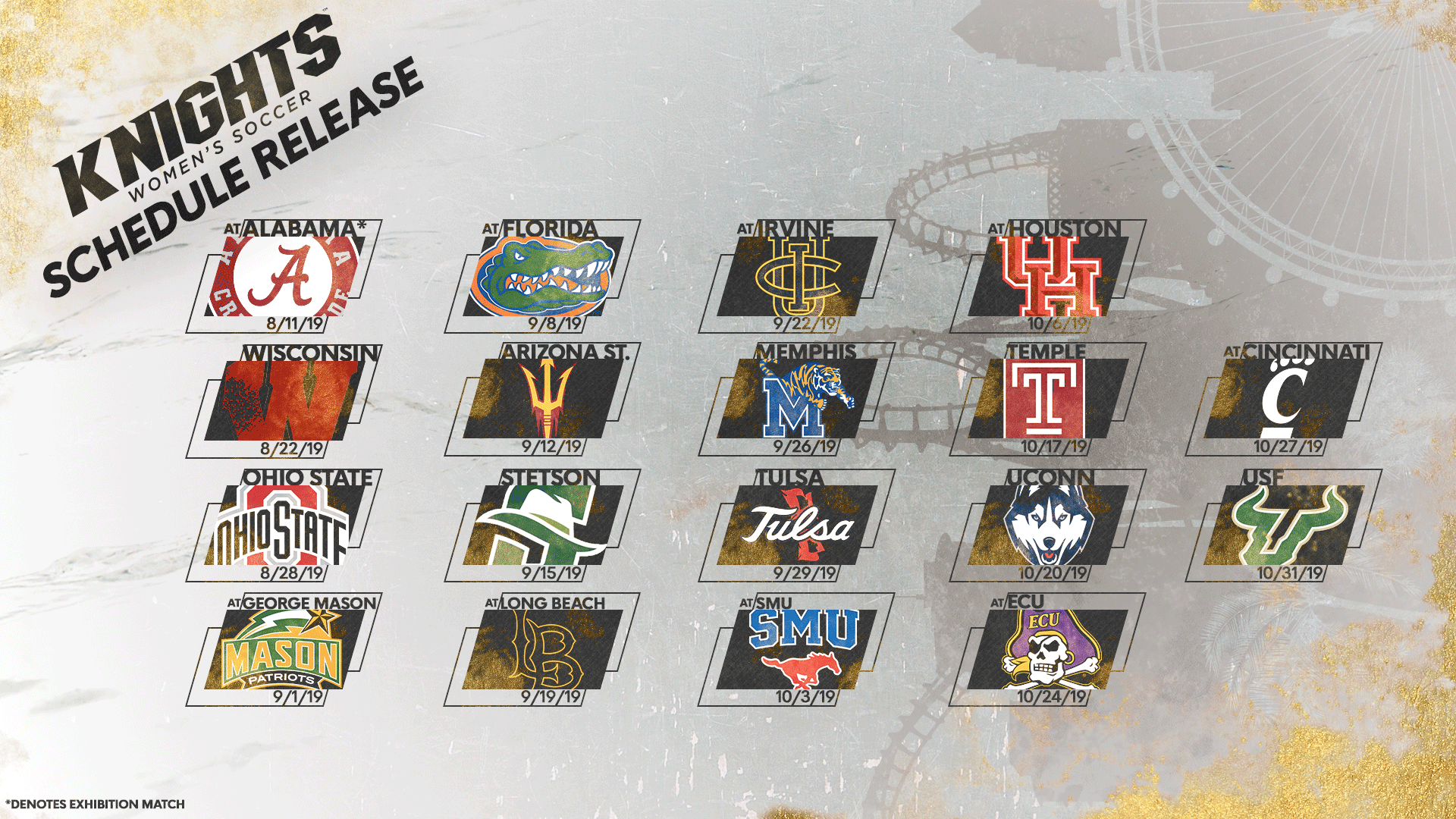 2019 Schedule Set for Knights - UCF Athletics - Official Athletics Website
